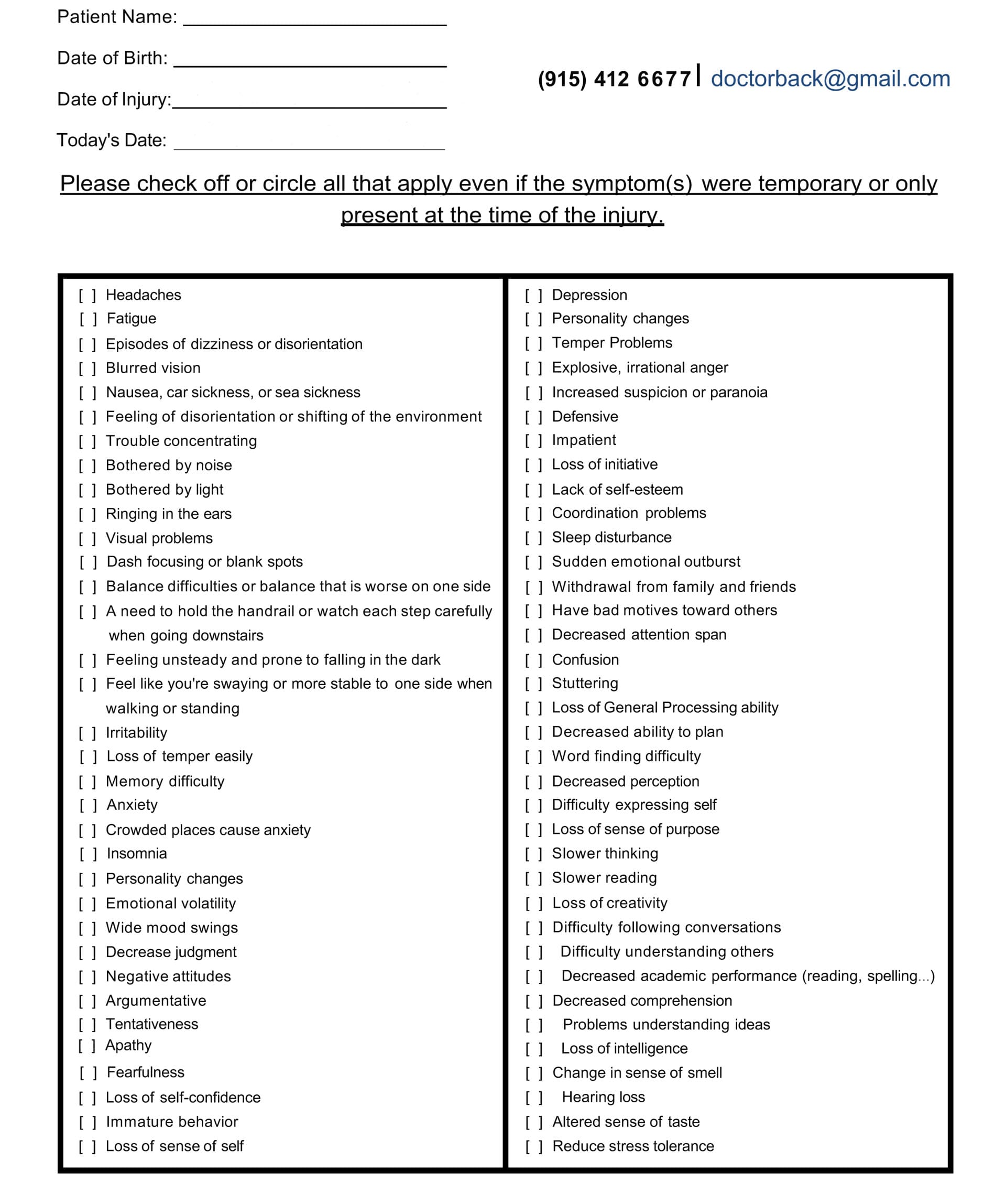 Traumatic Brain Injury and Posture: Signs and Solutions - El Paso, TX ...